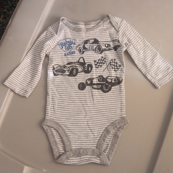 OshKosh B'gosh | One Pieces | Osh Kosh Striped Graphic Bodysuit | Poshmark